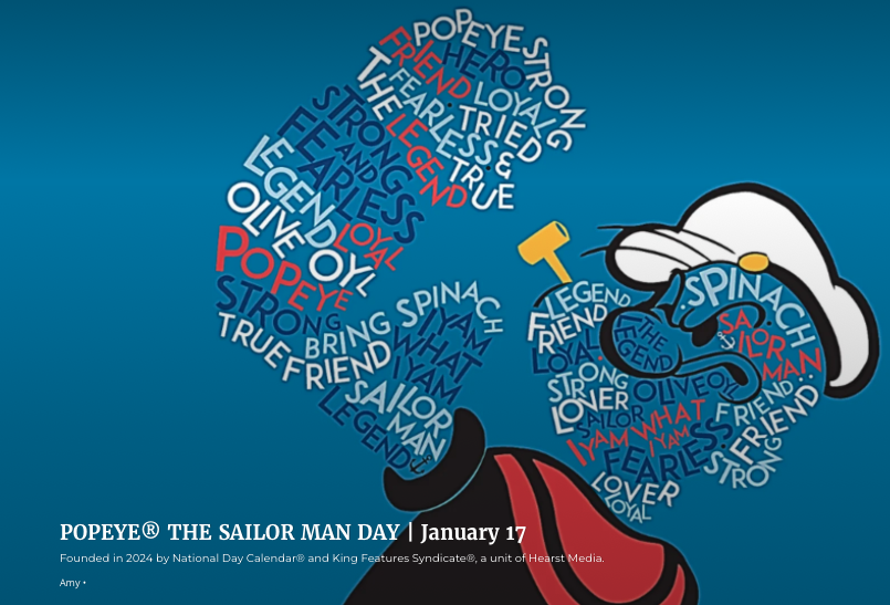 Popeye Celebrates 95 Years With First National Day in His Name - The ...