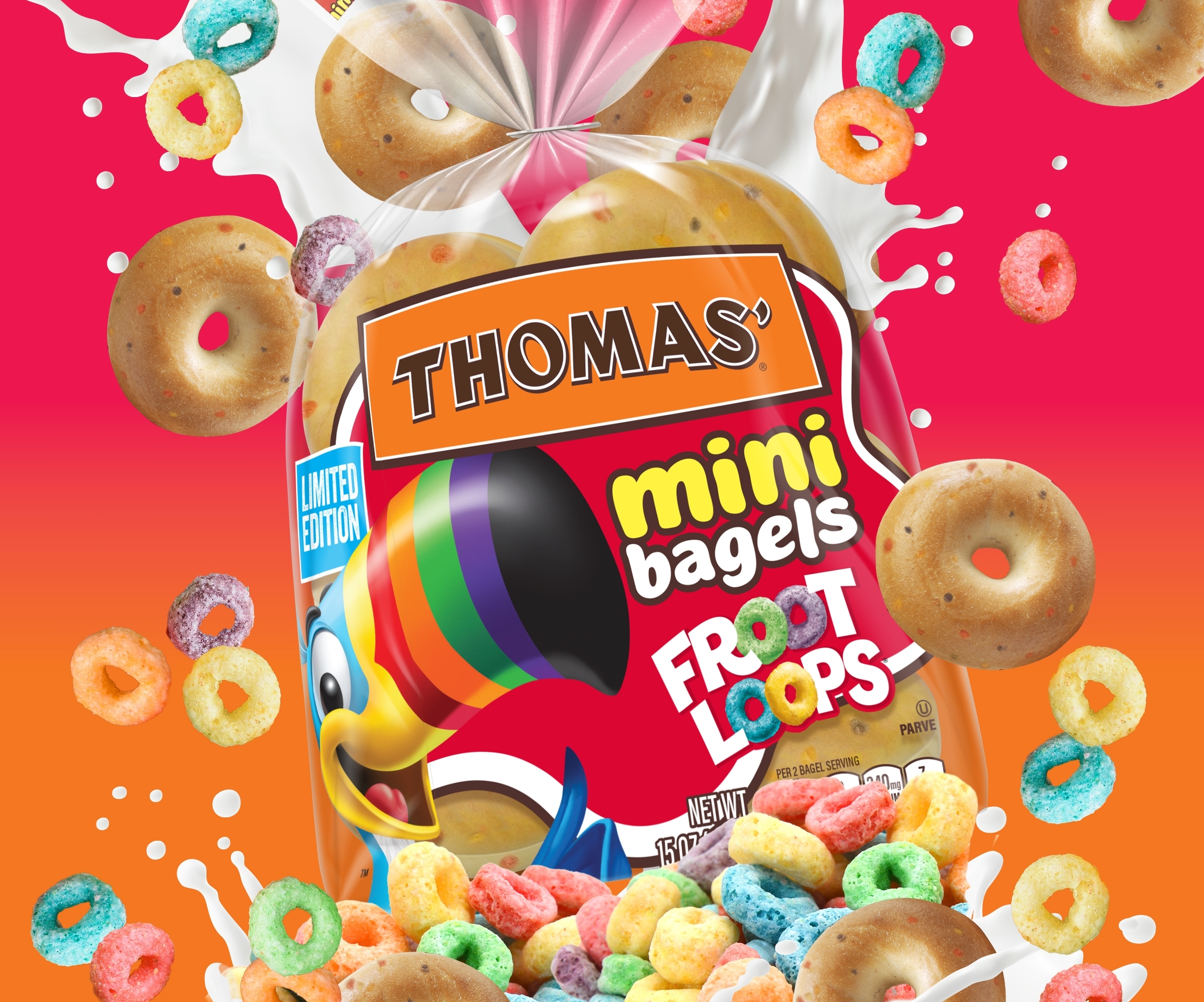 WK Kellogg and Thomas’ Debut Froot Loops Mini Bagels for Back-To-School ...