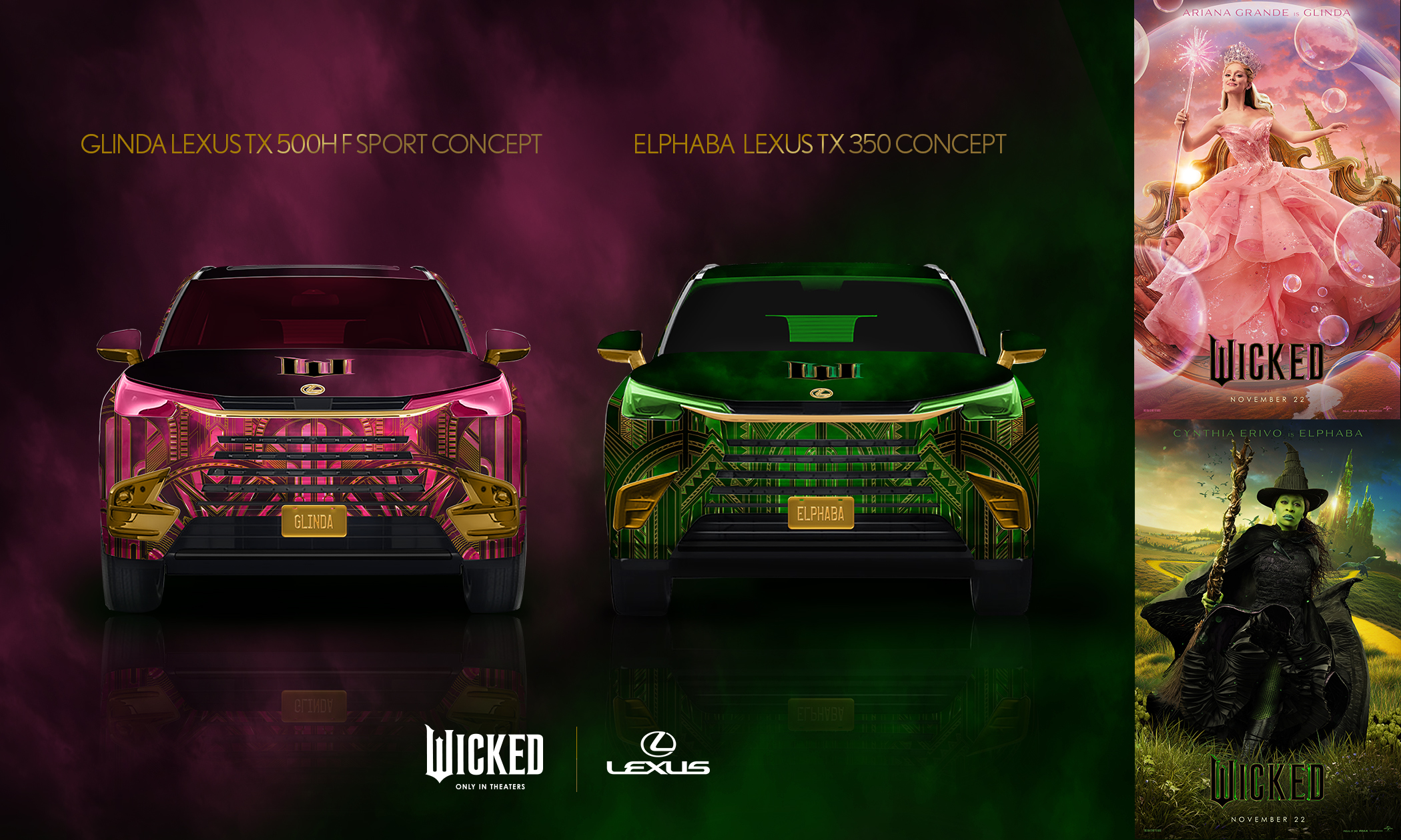 Lexus Unveils “Wicked”-Inspired Vehicles Ahead of Film’s Los Angeles ...